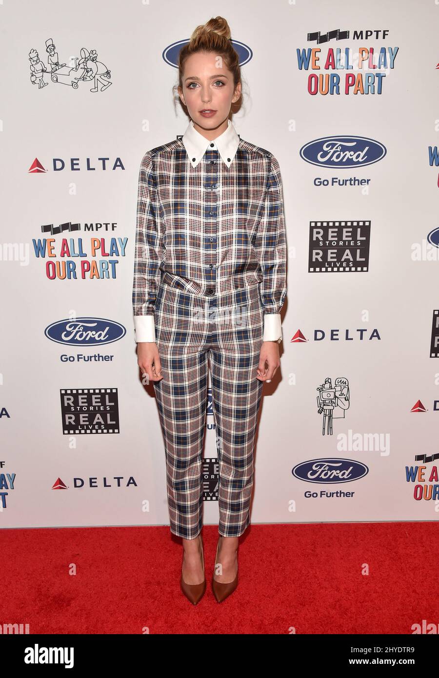 Jessica Rothe attending the 6th Annual Reel Stories, Real Lives ...