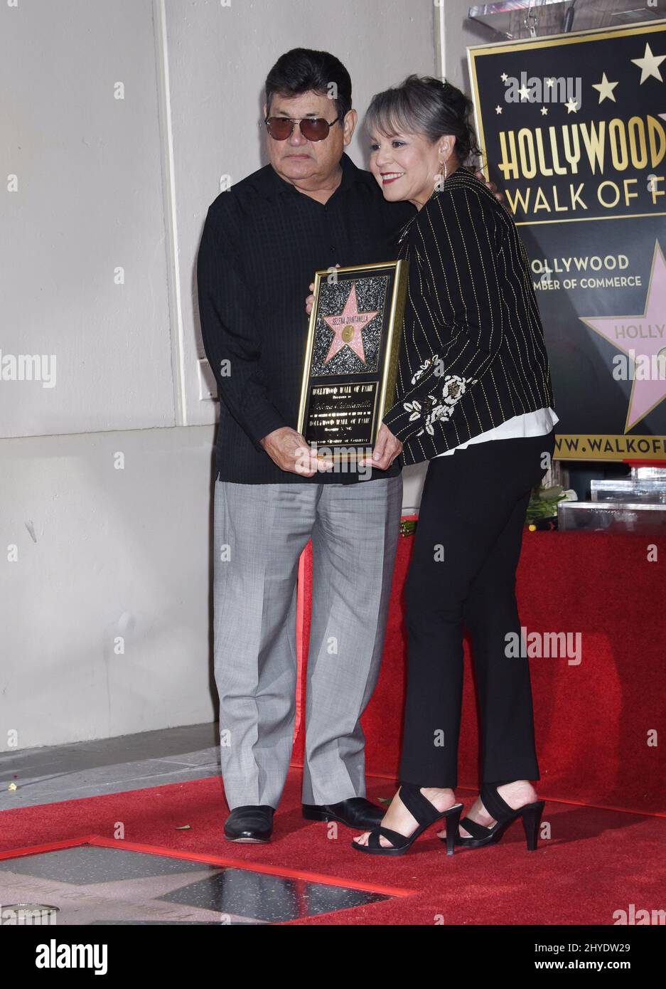 Abraham Quintanilla Jr. and Marcella Samora attending the Selena ...