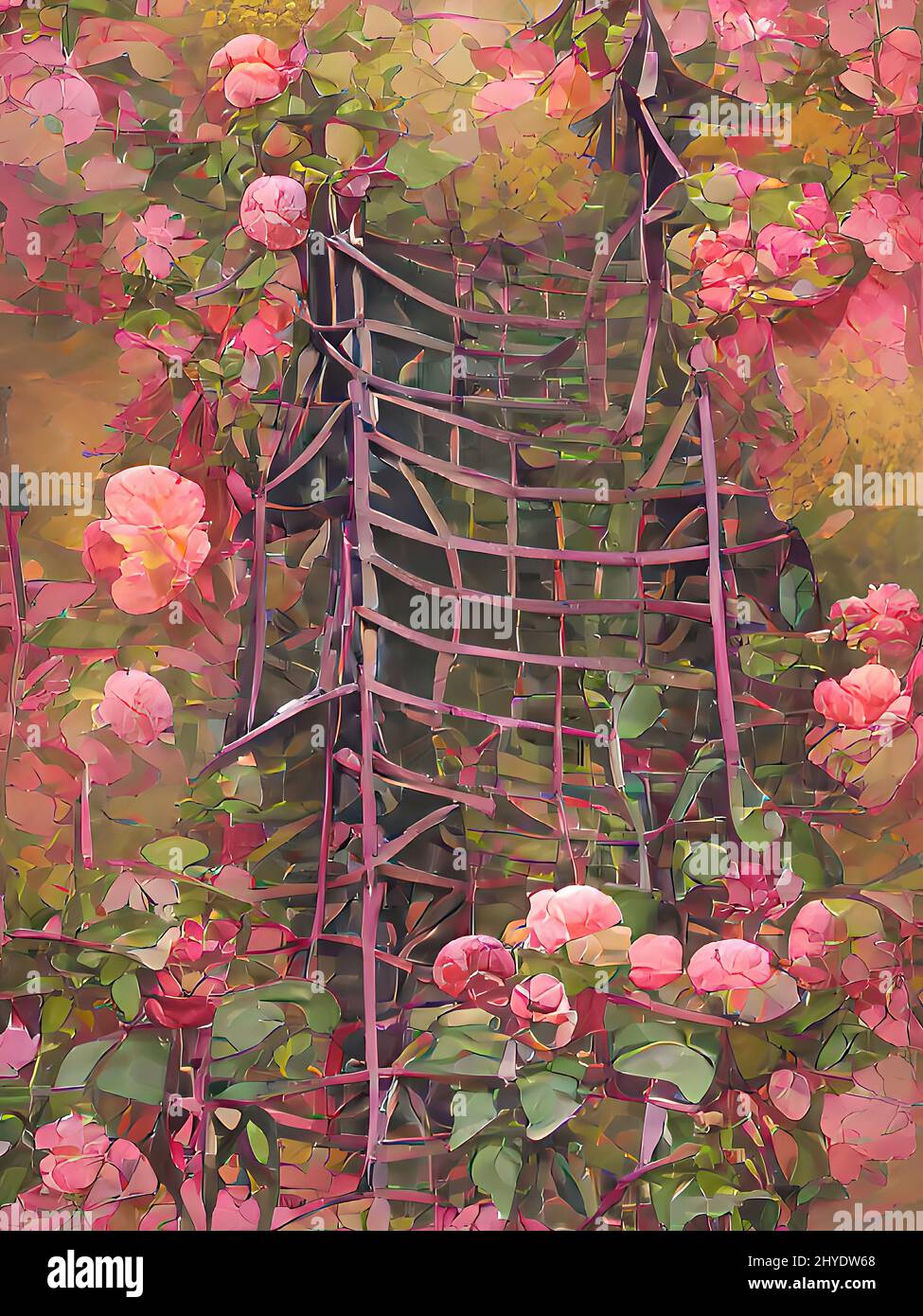 Trellis wallpaper hi-res stock photography and images - Alamy