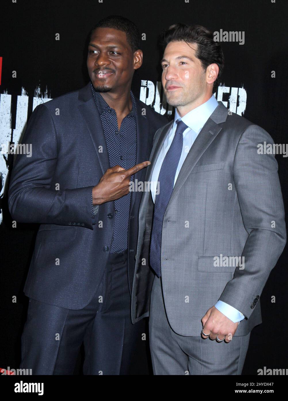 Jason R. Moore & Jon Bernthal attending the "Marvel's The Punisher" New ...