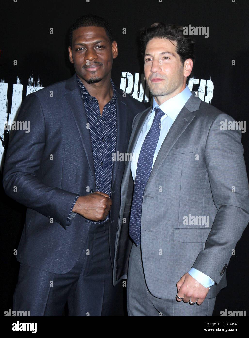 Jason R. Moore & Jon Bernthal attending the "Marvel's The Punisher" New ...
