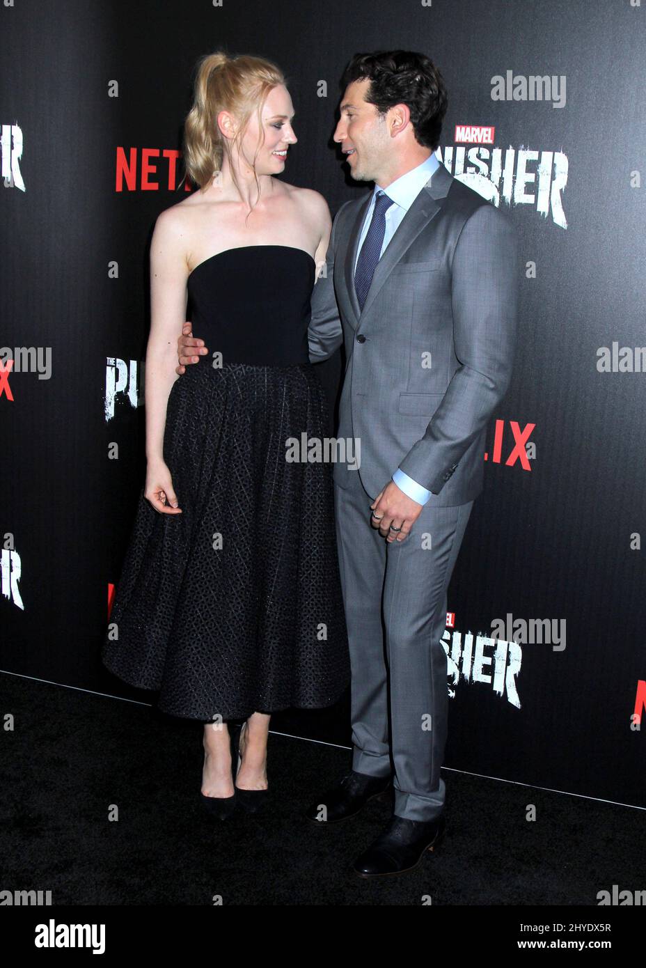 Deborah Ann Woll & Jon Bernthal attending the "Marvel's The Punisher ...