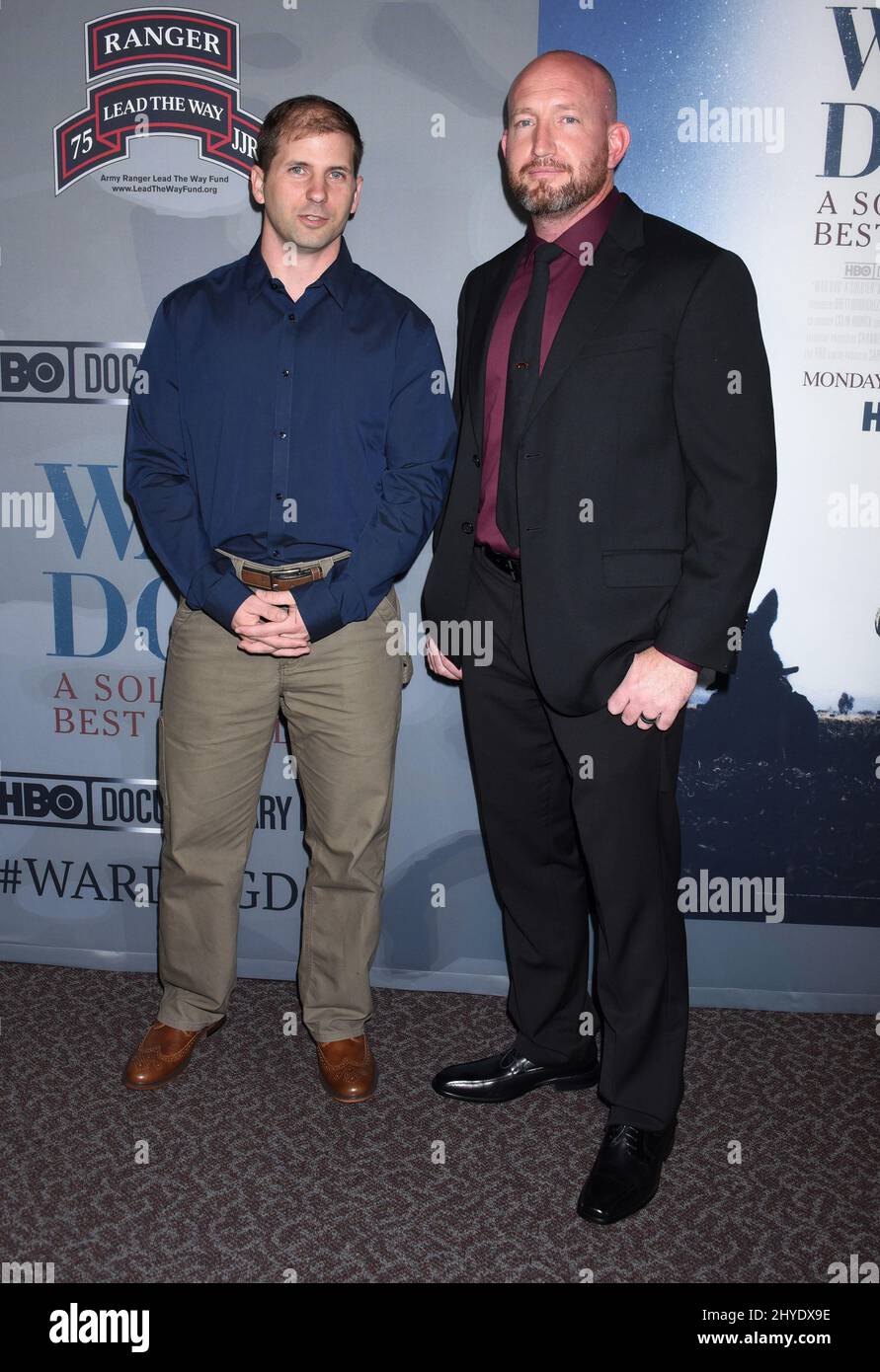 John Dixon and Donovan Hunter attending 'War Dog: A Soldier's Best ...