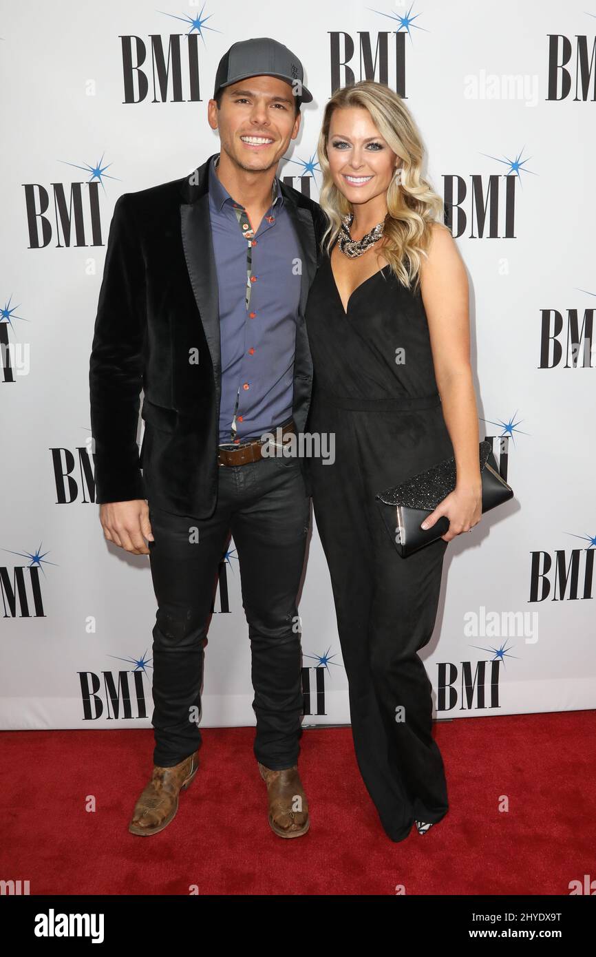 Granger Smith and Amber Bartlett at the 65th Annual BMI Country Awards ...