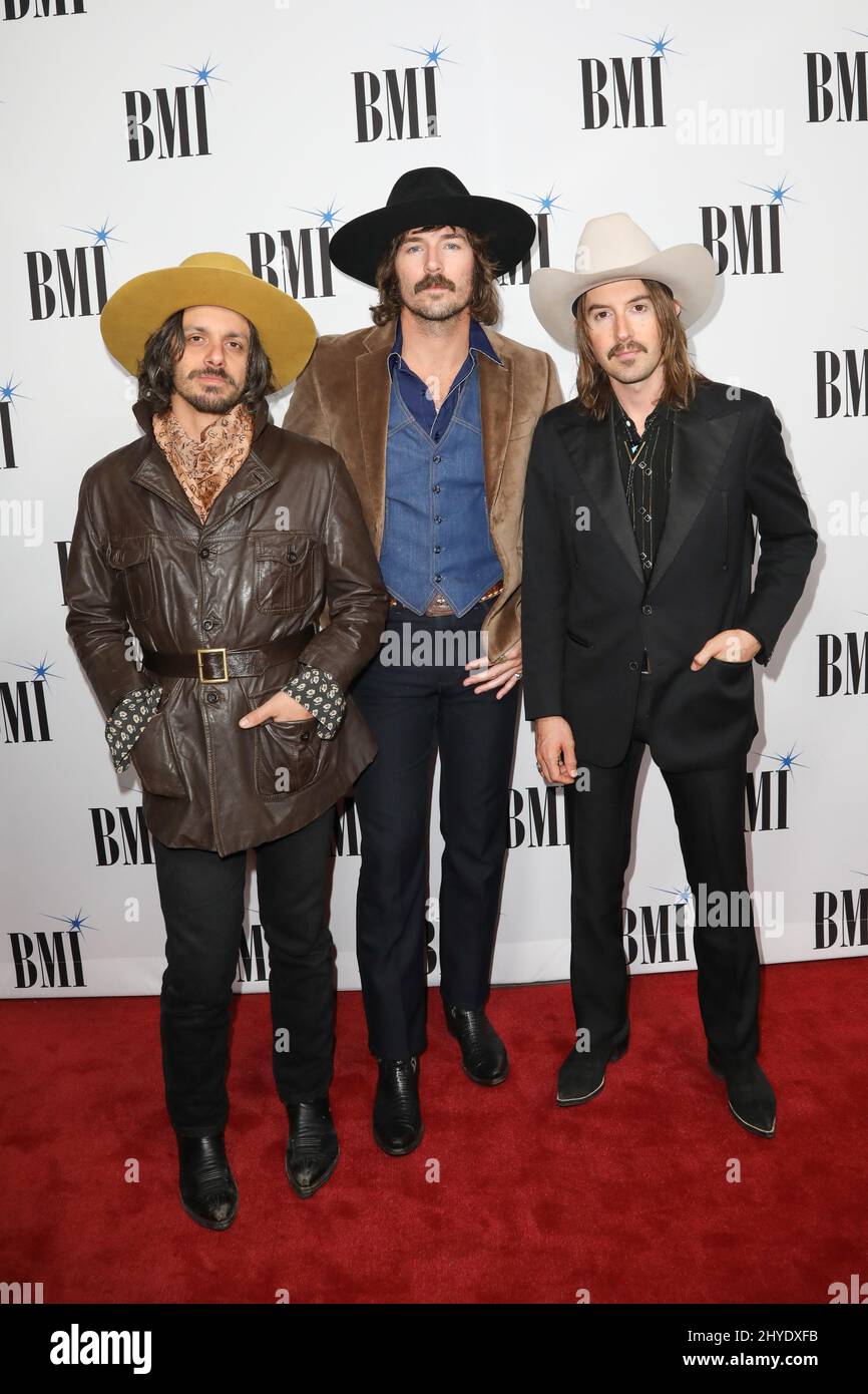 Mark Wystrach and Cameron Duddy and Jess Carson of Midland at the 65th ...