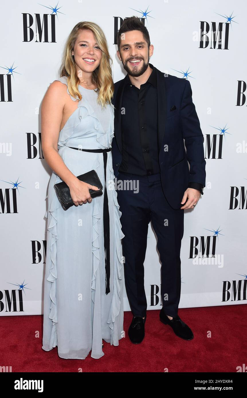 Thomas Rhett and Lauren Gregory at the 65th Annual BMI Country Awards ...