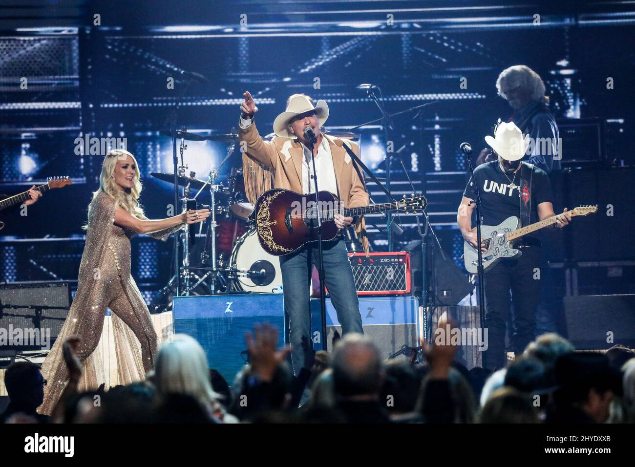Carrie Underwood and Alan Jackson and Brad Paisley attending the 51st ...