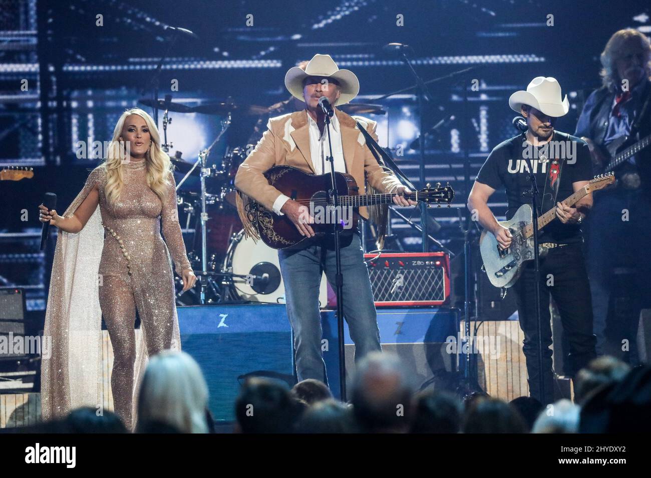Carrie Underwood and Alan Jackson and Brad Paisley attending the 51st ...