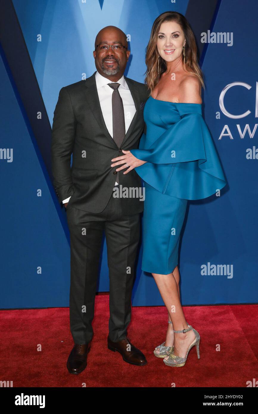 Darius Rucker and Beth Leonard attending the 51st Annual Country Music ...