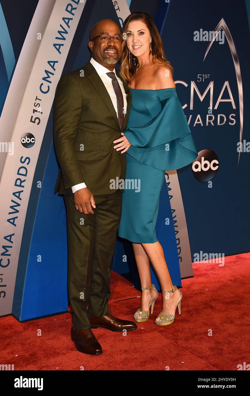 Darius Rucker and Beth Leonard attending the 51st Annual Country Music ...
