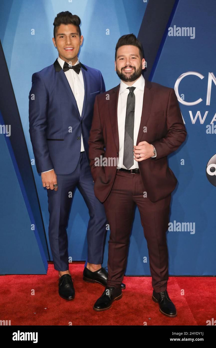 Dan Smyers and Shay Mooney of Dan + Shay attending the 51st Annual ...