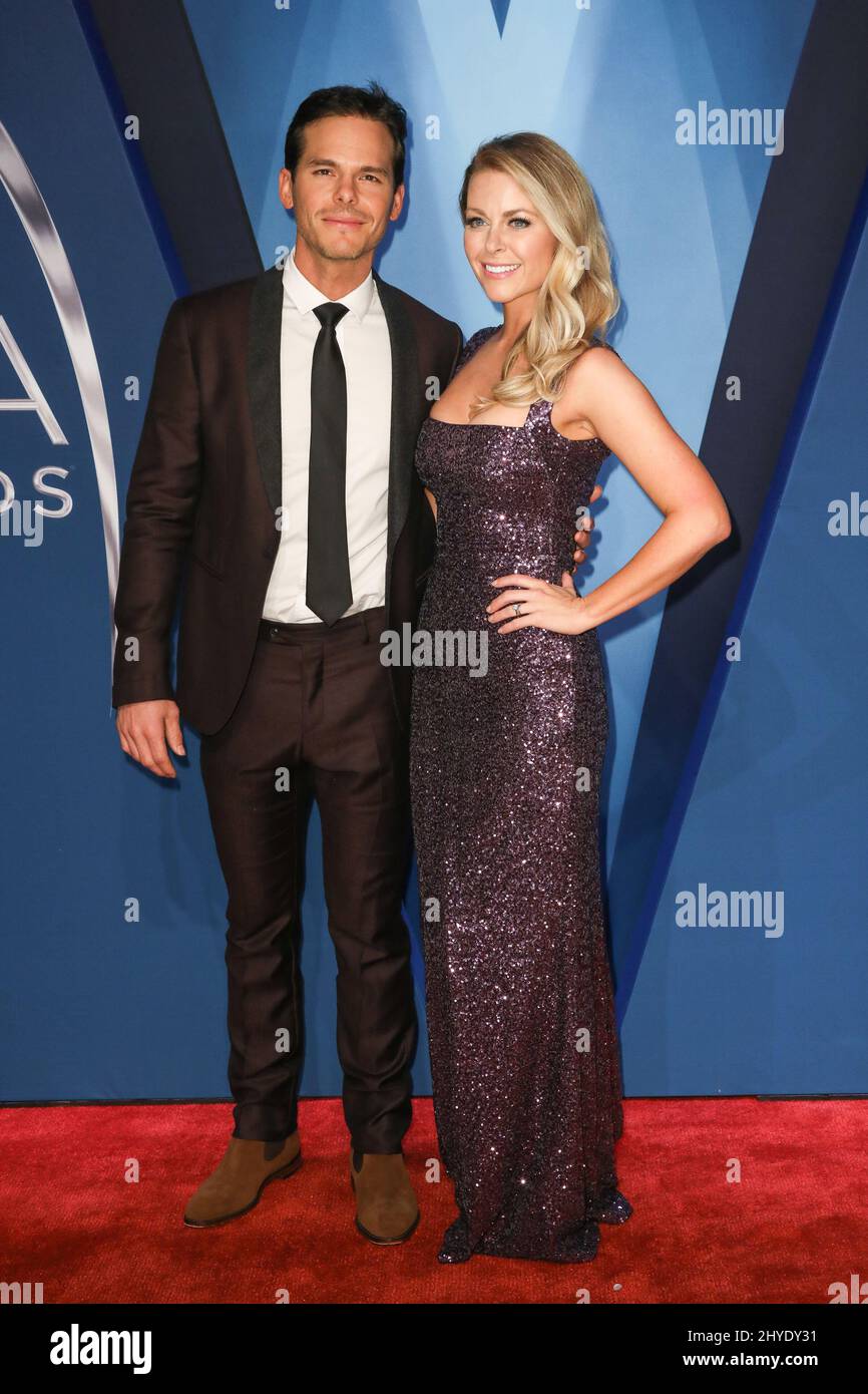 Granger Smith and Amber Bartlett attending the 51st Annual Country ...