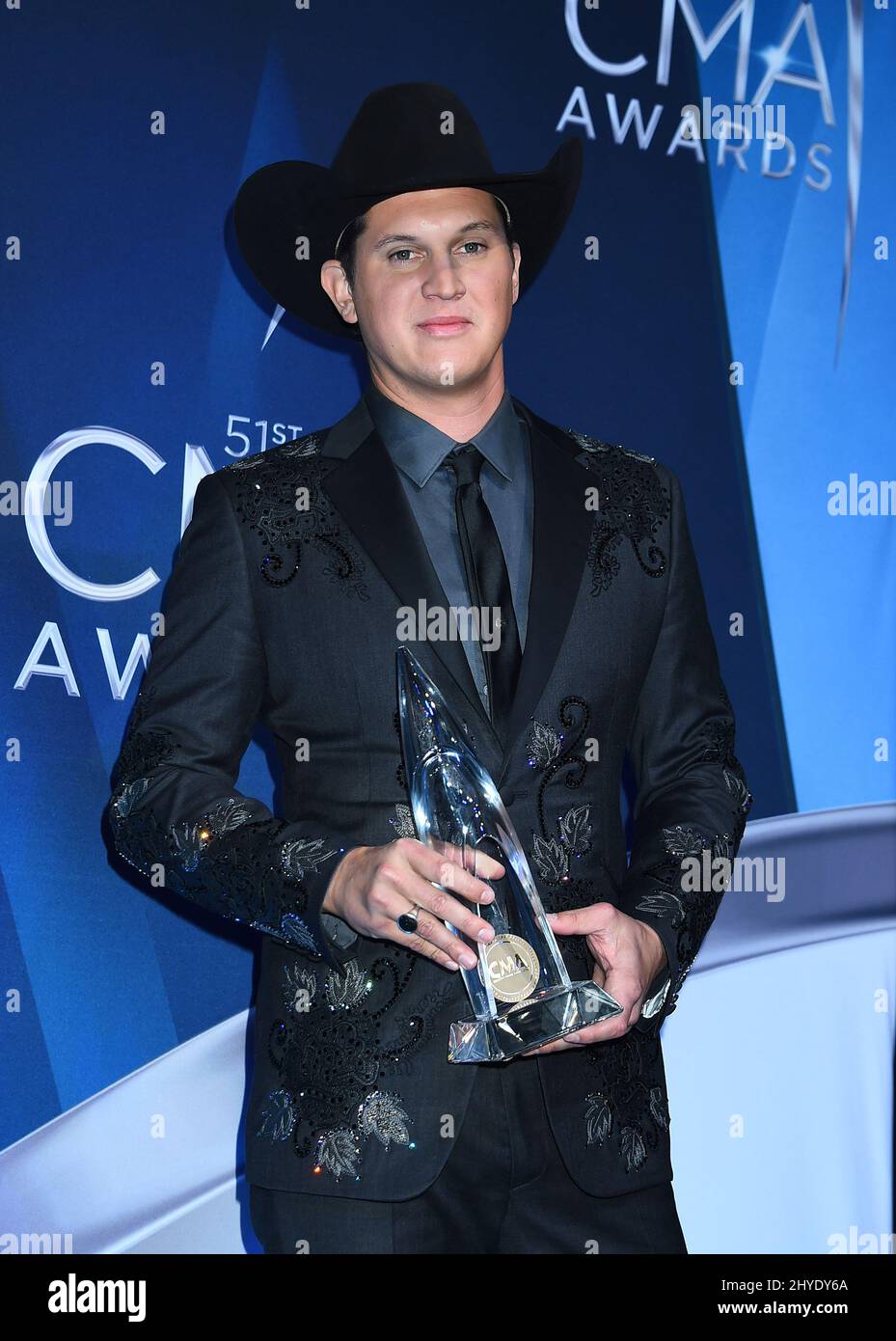 Jon attending the 51st Annual Country Music Association Awards, held at ...