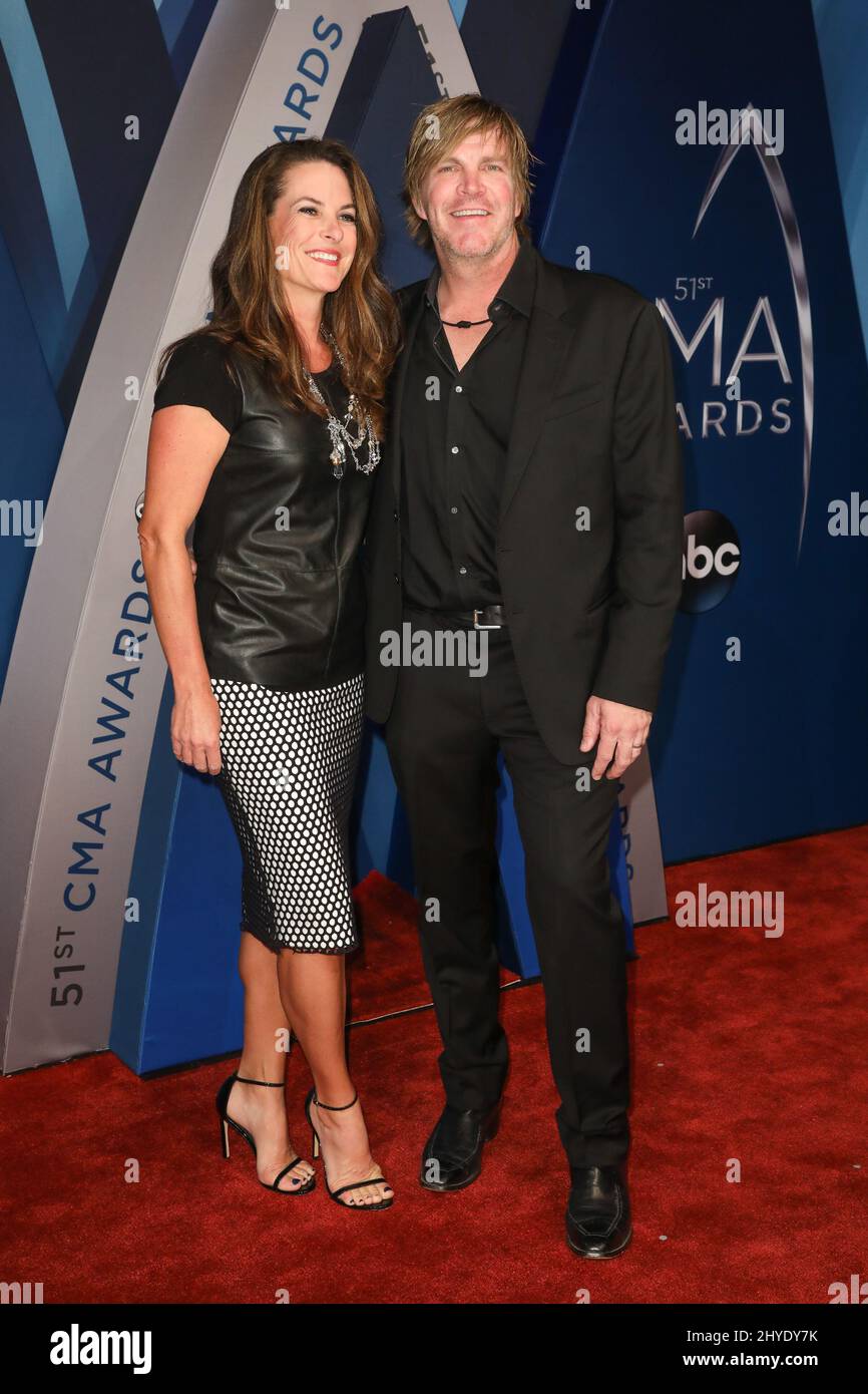 Jack Ingram and Amy Ingram attending the 51st Annual Country Music ...