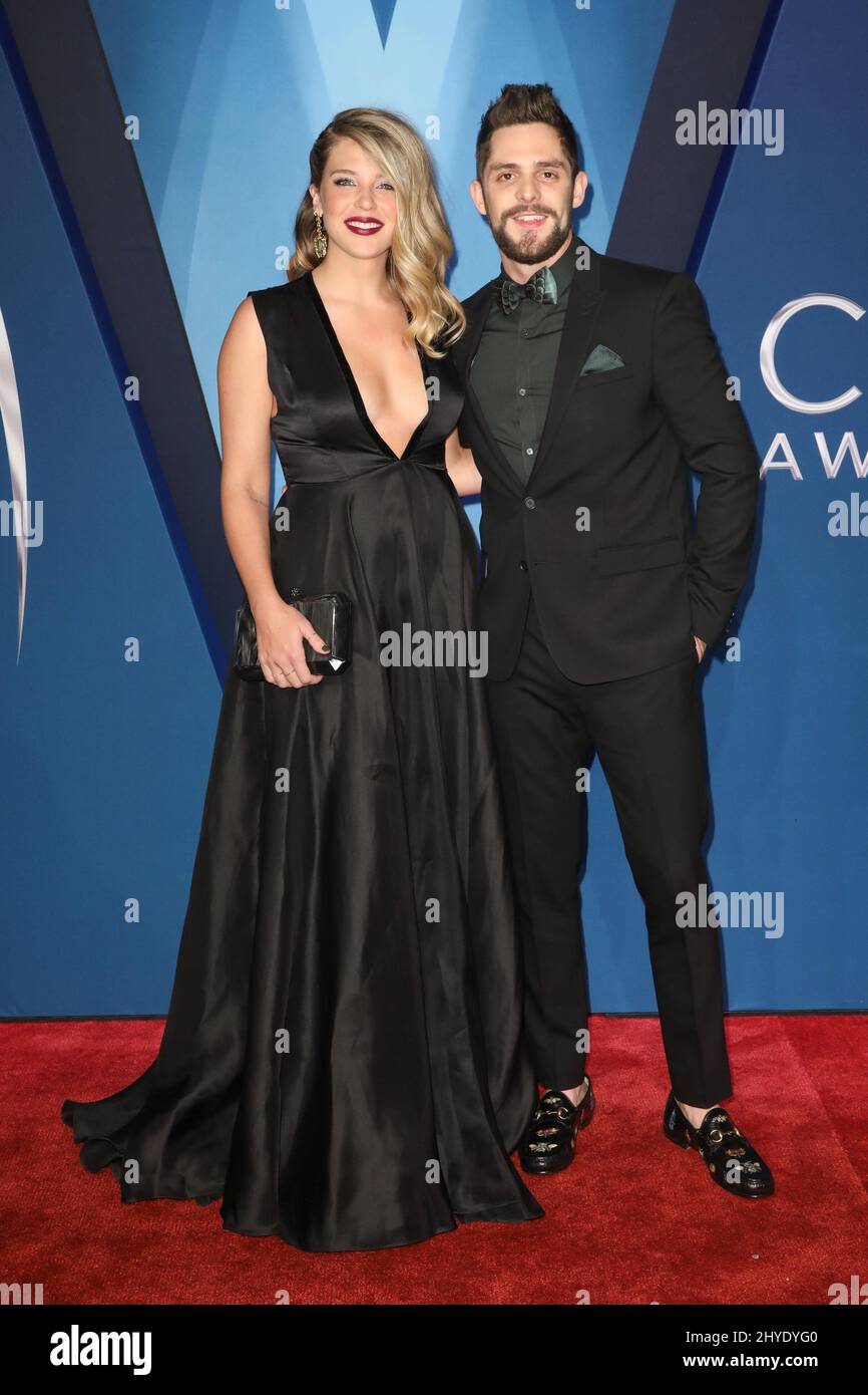 Thomas Rhett and Lauren Akins attending the 51st Annual Country Music ...