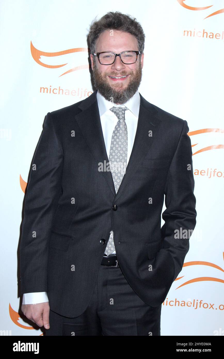 Seth Rogan arriving for "A Funny Thing Happened on the Way to Cure ...