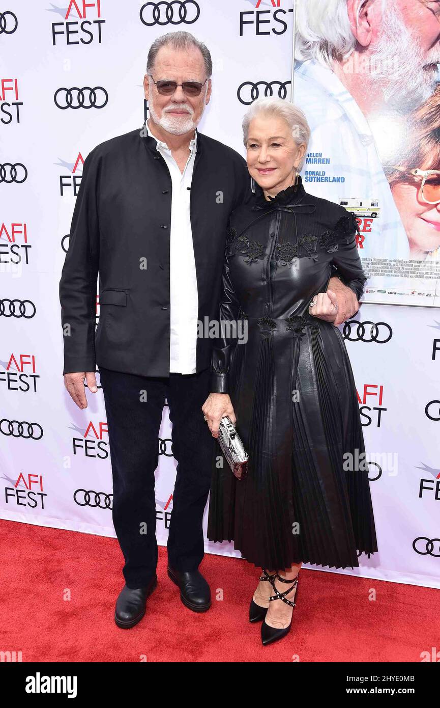 Taylor Hackford and Helen Mirren at the "The Leisure Seeker" screening ...