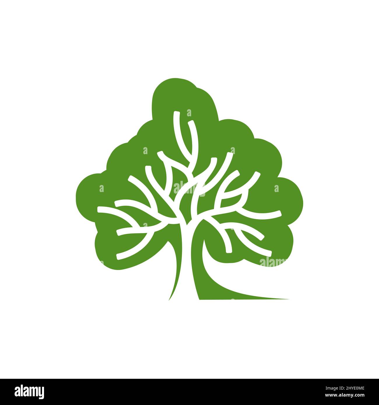 Park and garden tree icon, environment and green ecology vector symbol ...
