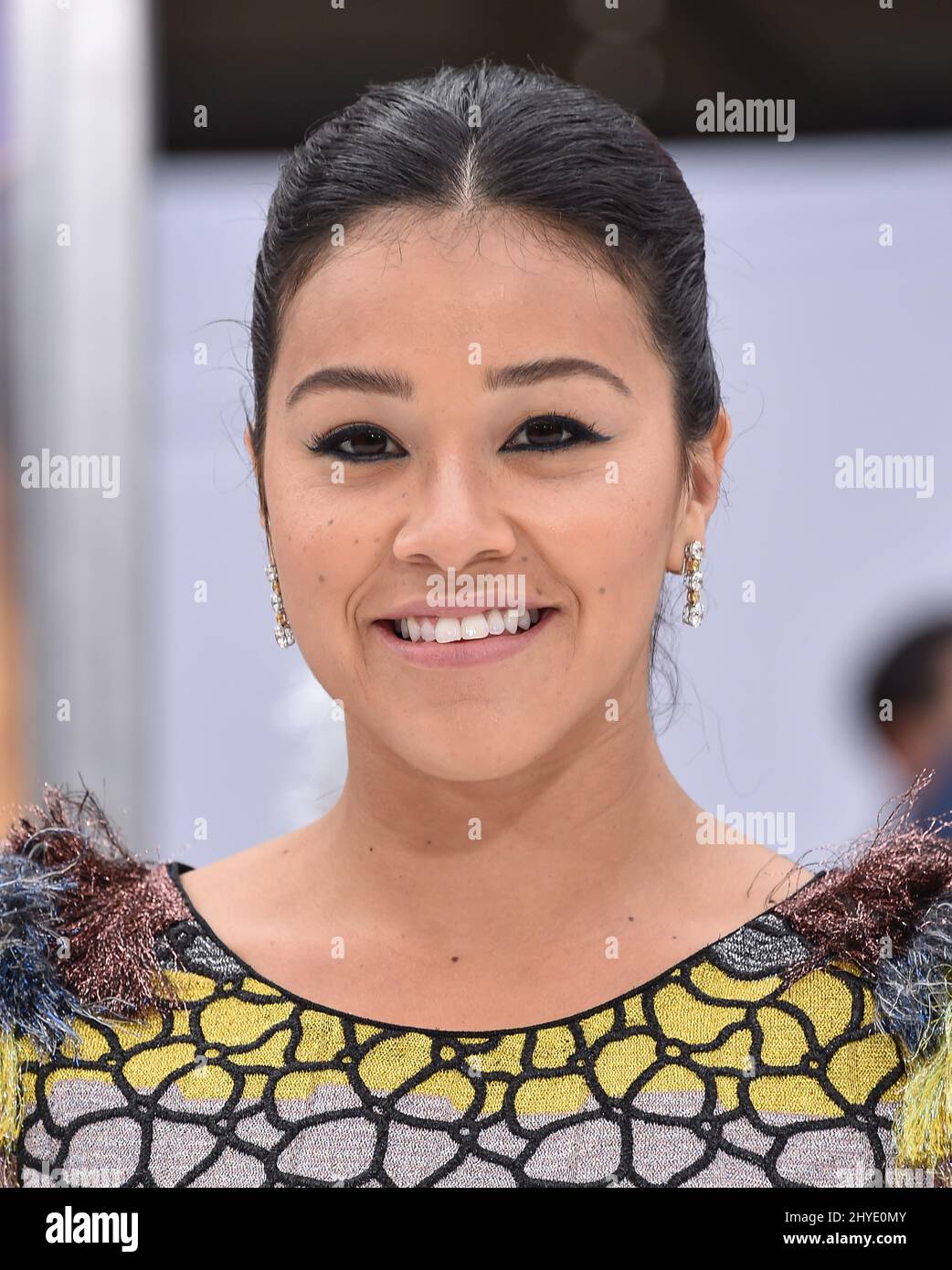 Gina Rodriguez attending the world premiere of The Star, in Los Angeles ...