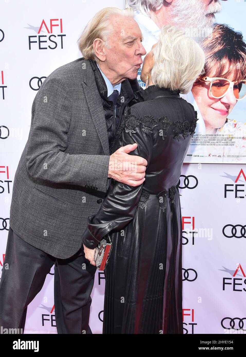 Donald Sutherland and Helen Mirren attending The Leisure Seeker ...