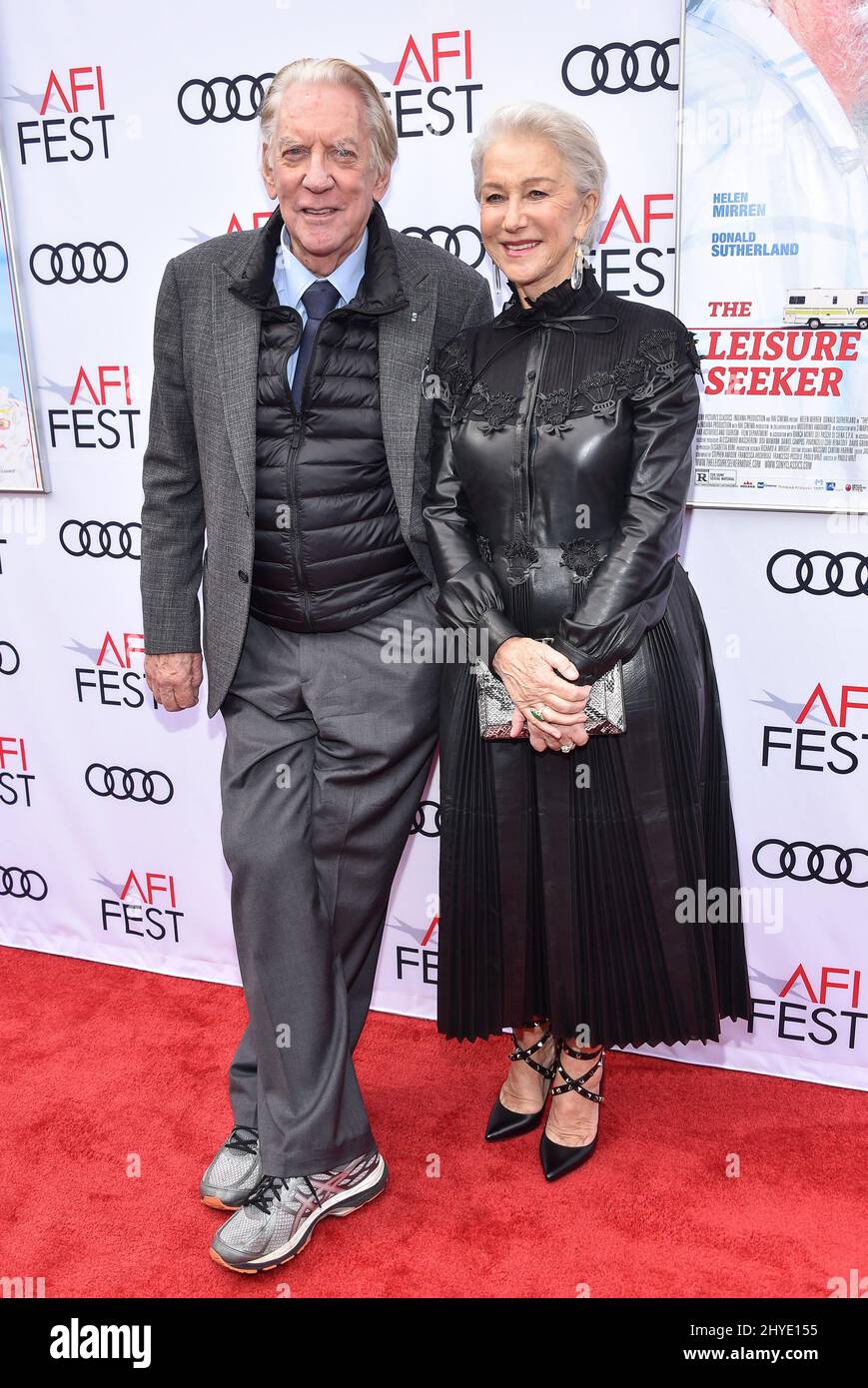 Donald Sutherland and Helen Mirren attending The Leisure Seeker ...