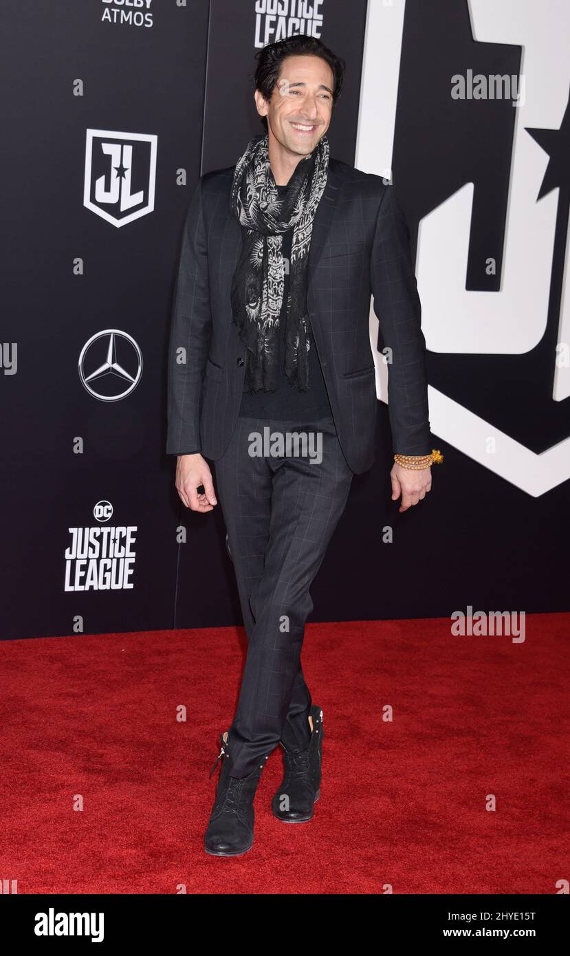 Adrien Brody attending the world premiere of Justice League held at the ...