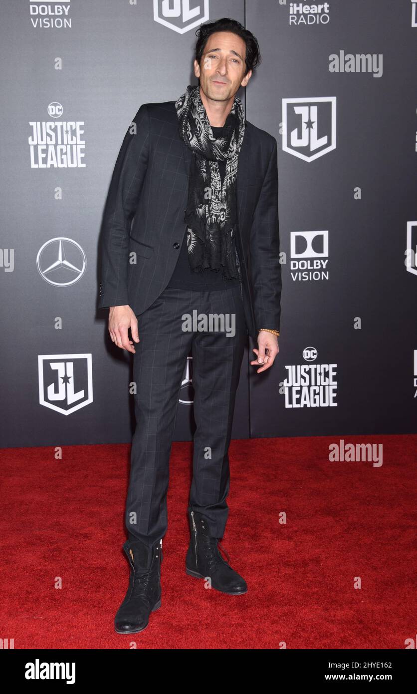 Adrien Brody attending the world premiere of Justice League held at the ...
