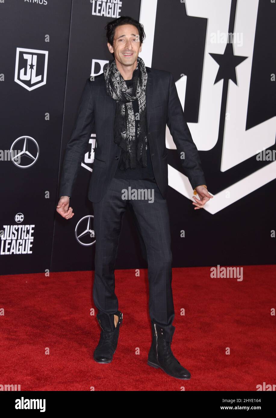 Adrien Brody attending the world premiere of Justice League held at the ...