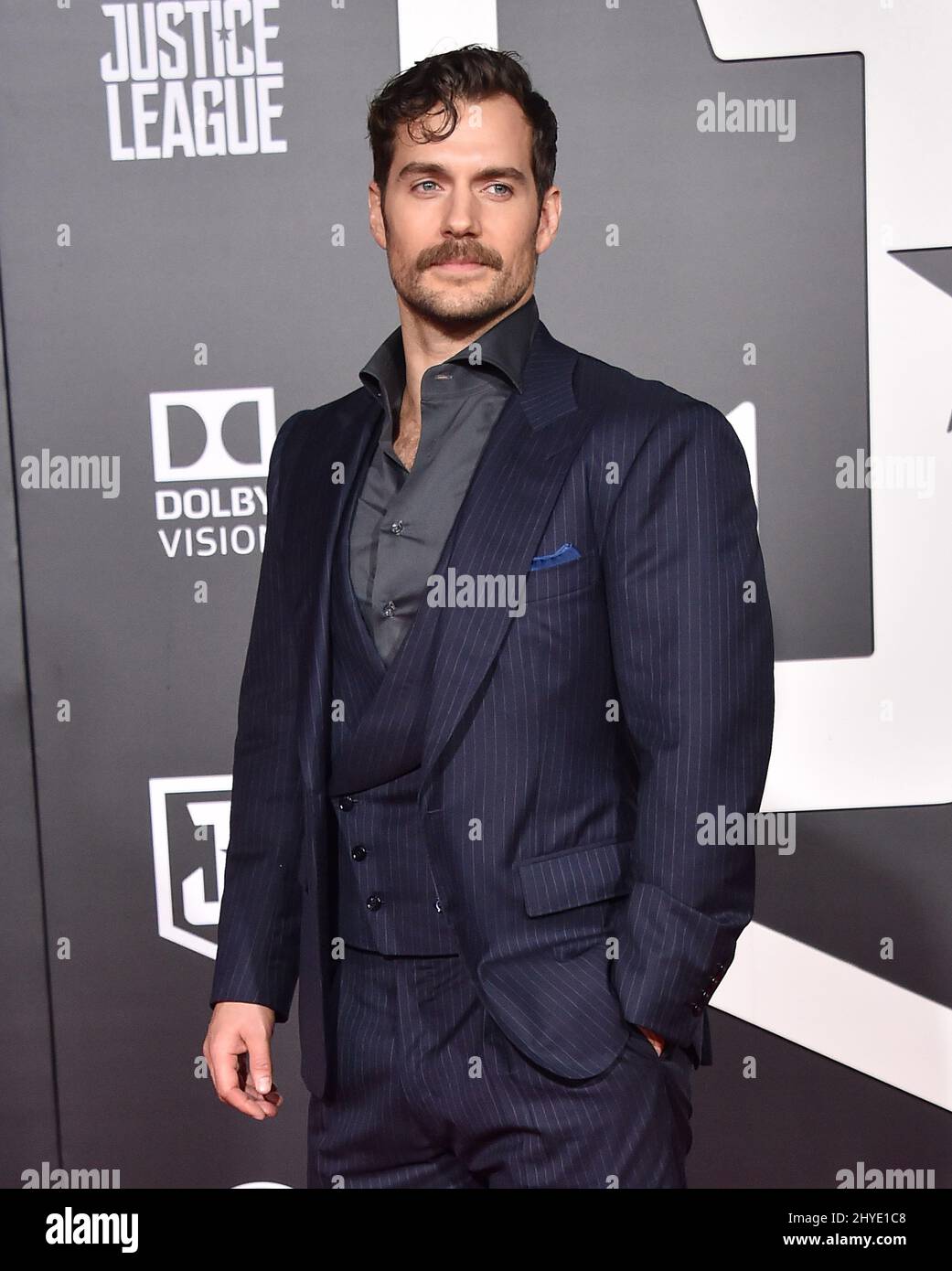 Henry Cavill attending the world premiere of Justice League held at the ...