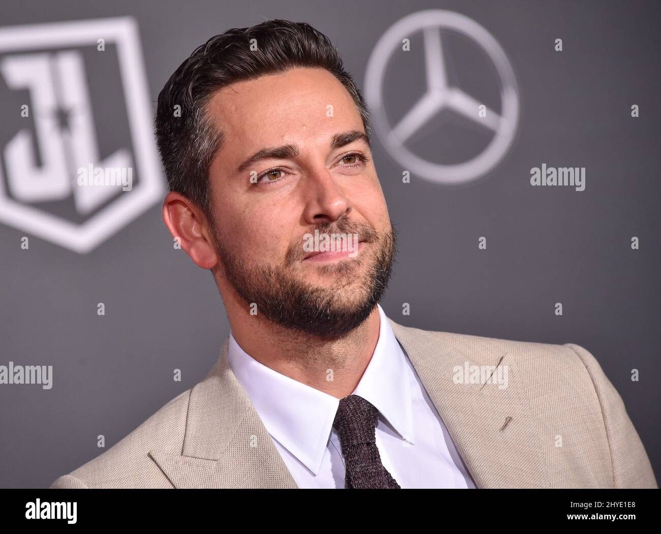 Zachary Levi attending the world premiere of Justice League held at the ...