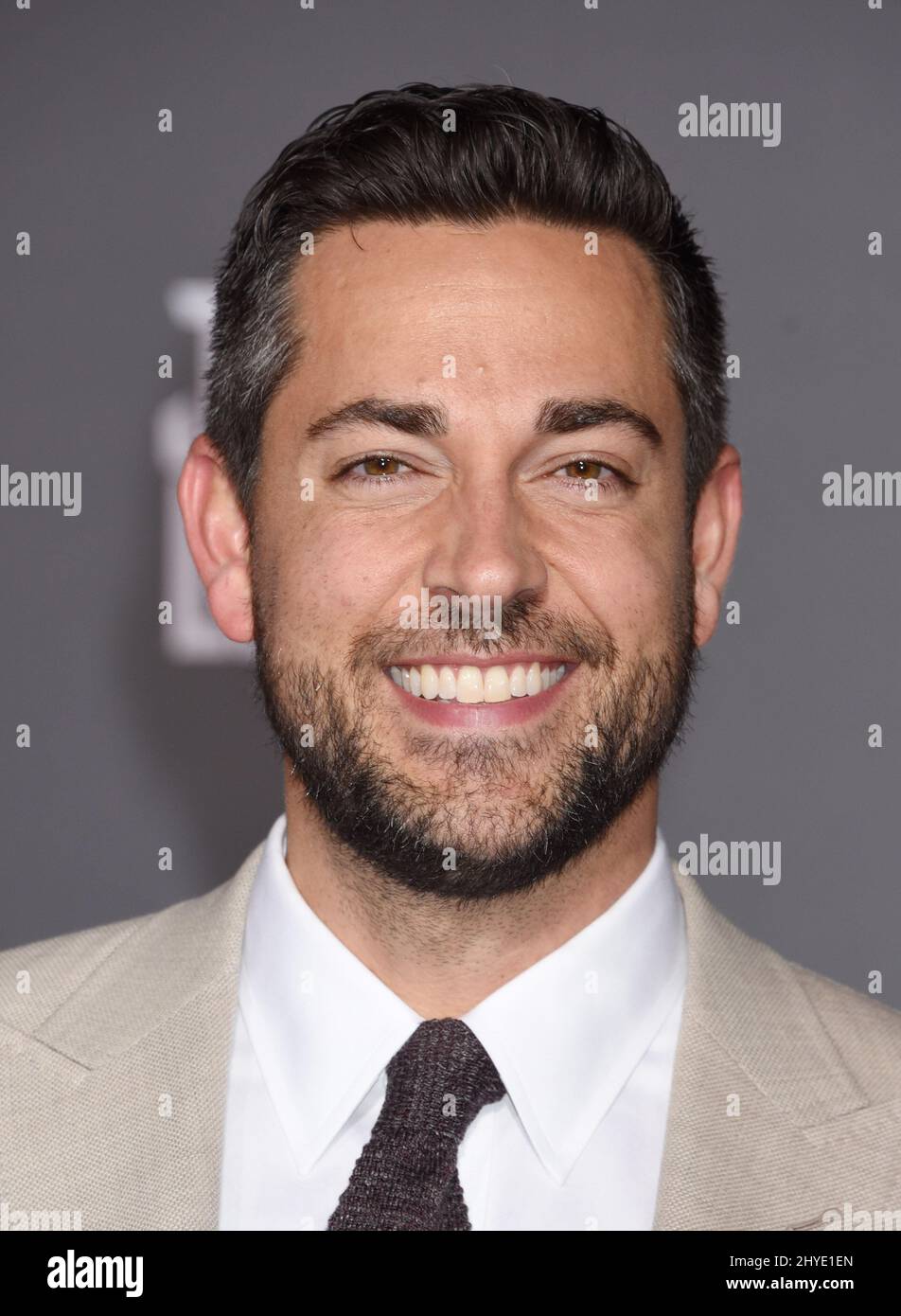 Zachary Levi attending the world premiere of Justice League held at the ...