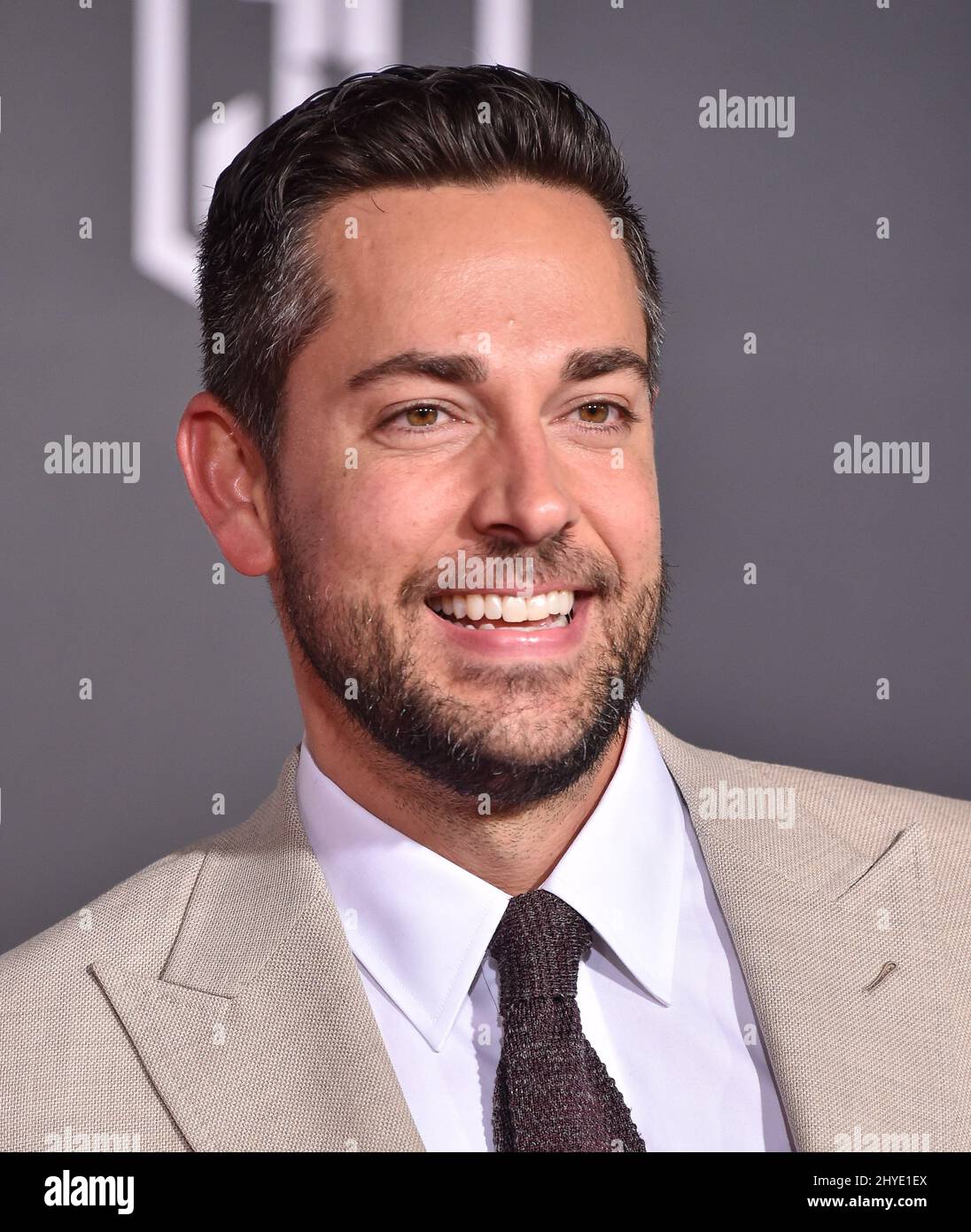Zachary Levi attending the world premiere of Justice League held at the ...