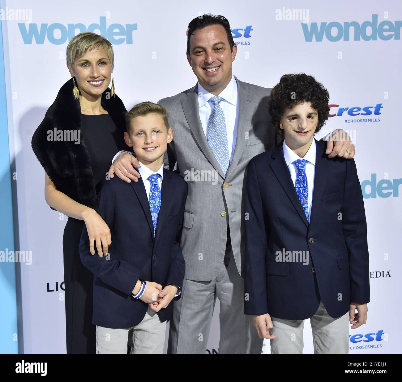 Nathaniel Newman attending the premiere of Wonder in Westwood ...
