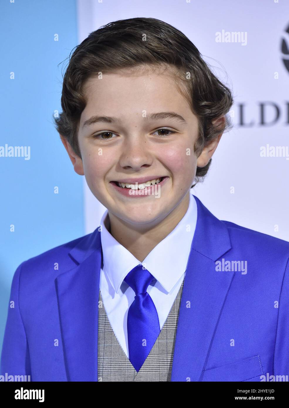 Noah Jupe attending the premiere of Wonder in Westwood, California ...