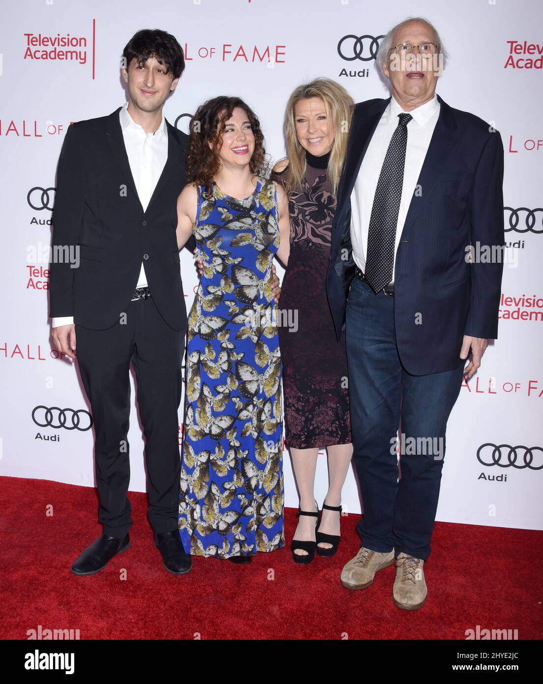 Chevy Chase, Jayni Chase and Family at 24th Hall of Fame Ceremony ...