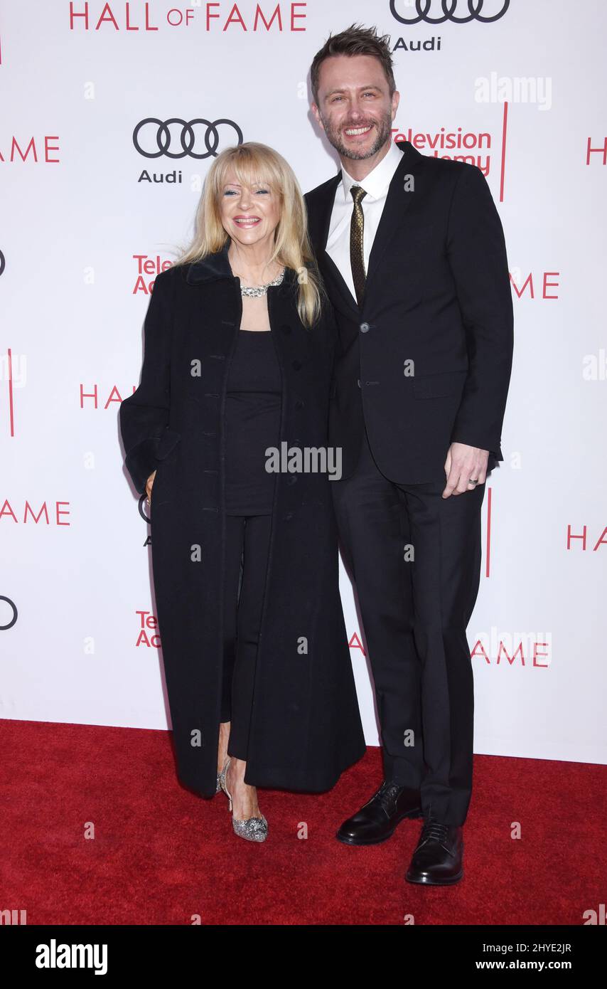 Chris Hardwick and Sharon Hills at 24th Hall of Fame Ceremony ...