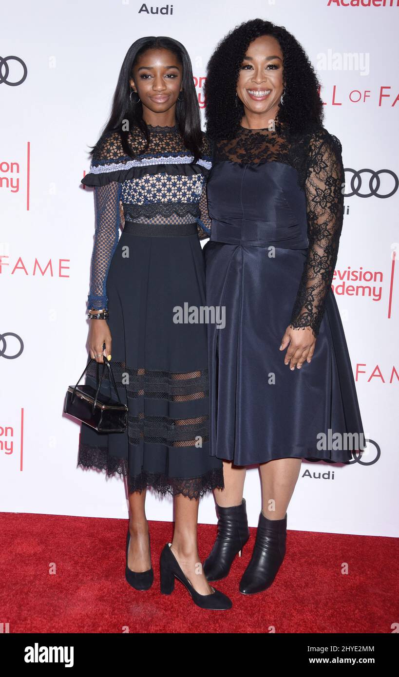 Shonda Rhimes and Harper Rhimes at 24th Hall of Fame Ceremony ...