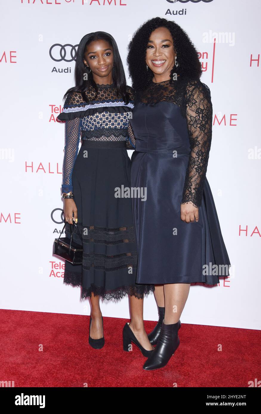 Shonda Rhimes and Harper Rhimes at 24th Hall of Fame Ceremony ...