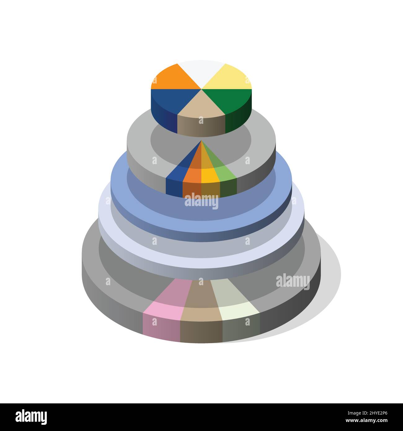 3D Pie chart diagram. vector illustration Stock Vector Image & Art - Alamy