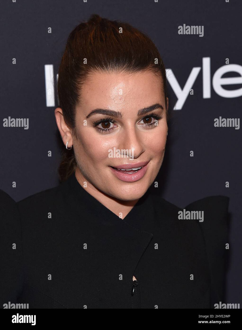 Lea Michele attending the Hollywood Foreign Press Association (HFPA ...