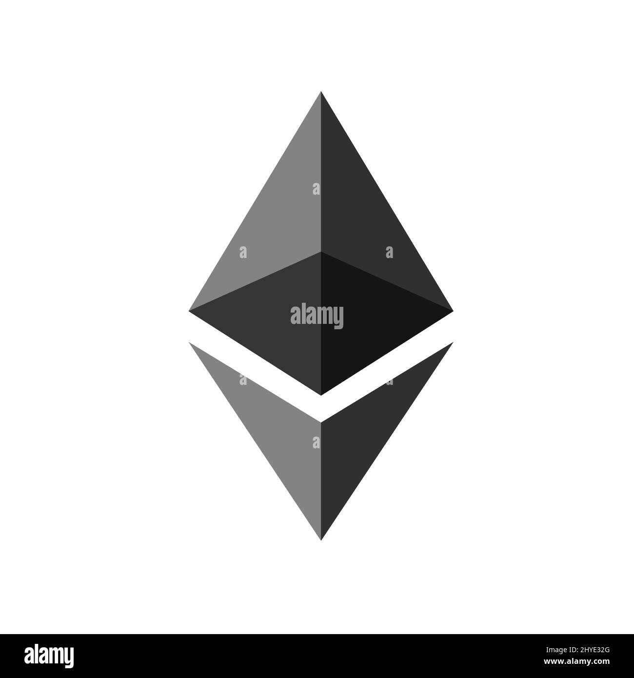 Ethereum logo Black and White Stock Photos & Images - Alamy