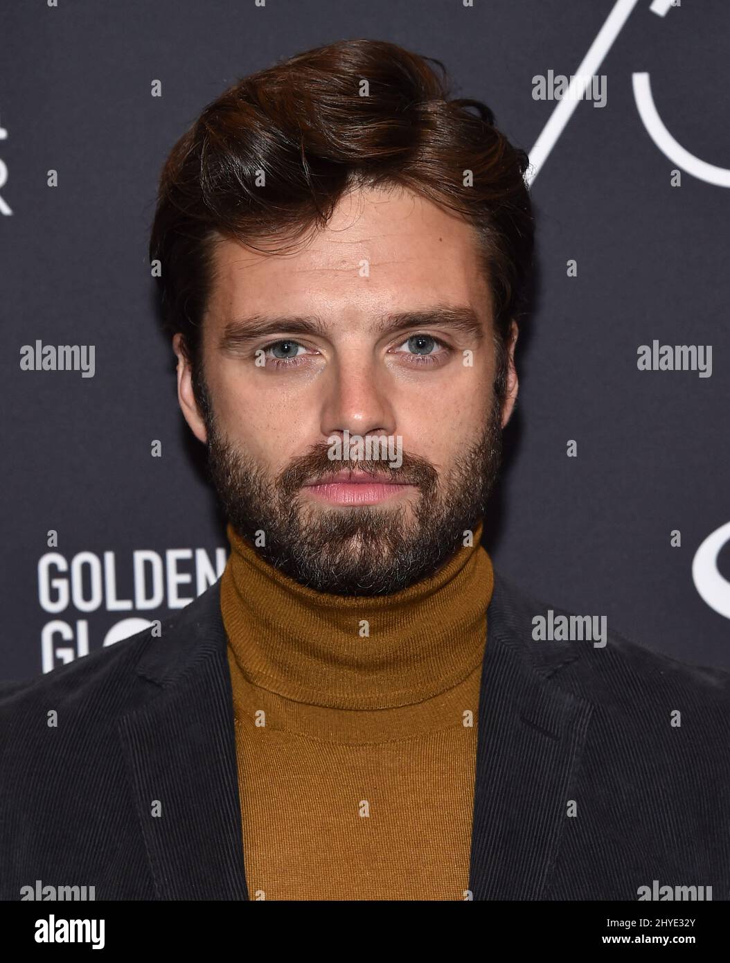 Sebastian Stan attending the Hollywood Foreign Press Association (HFPA ...