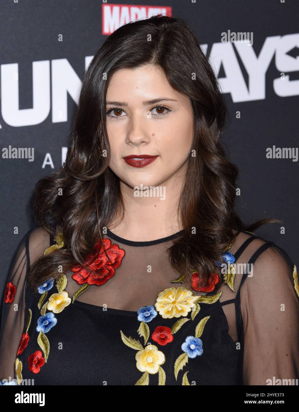 Amber Coney attending Marvel's "Runaways" Premiere Event held in Los ...