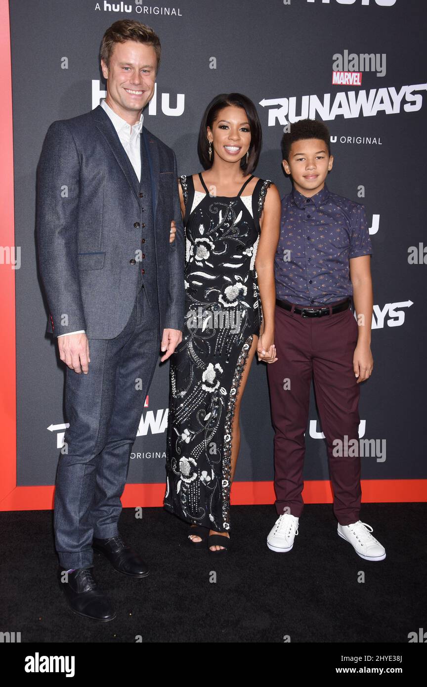 Angel Parker, Eric Nenninger and James Nenninger attending Marvel's ...