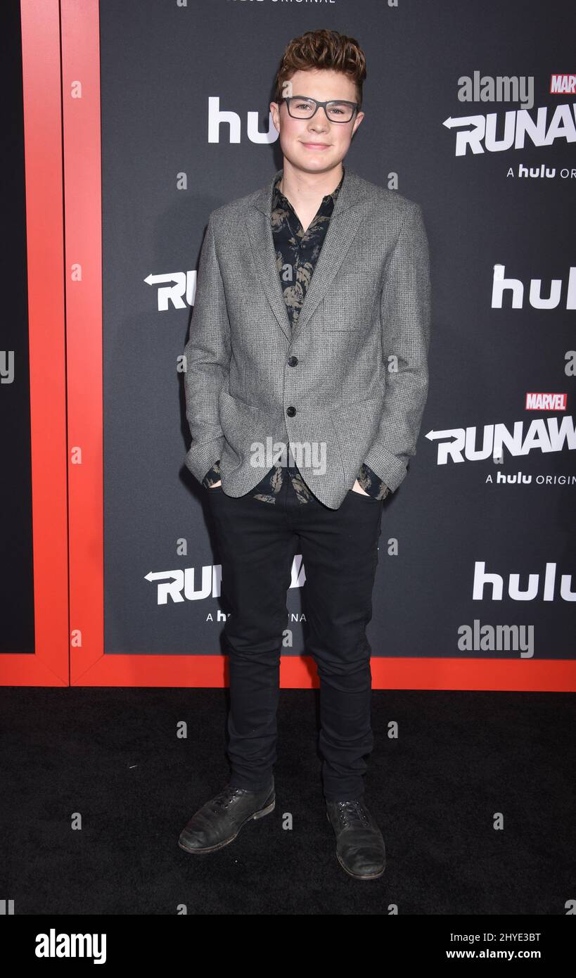 Zayne Emory attending Marvel's "Runaways" Premiere Event held in Los ...