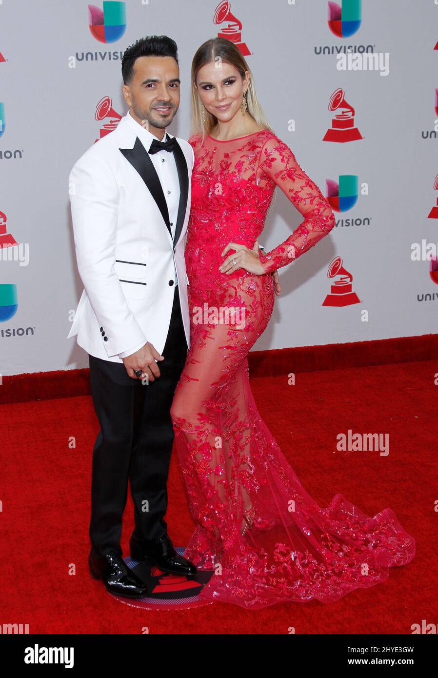 Luis Fonsi, Agueda Lopez attending the 18th Annual Latin Grammy Awards ...
