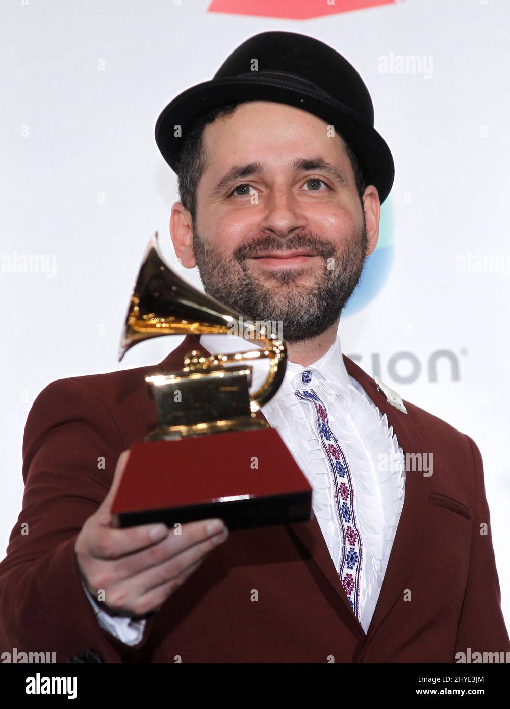 Eduardo Cabra in the press room at the 18th Annual Latin Grammy Awards ...