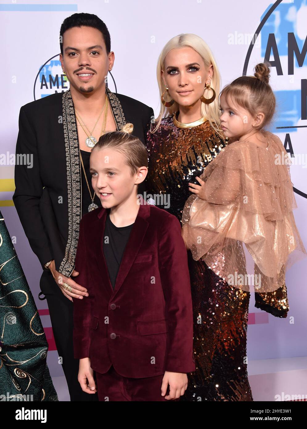Evan Ross, Ashlee Simpson, Bronx Wentz and Jagger Ross at the 2017 ...