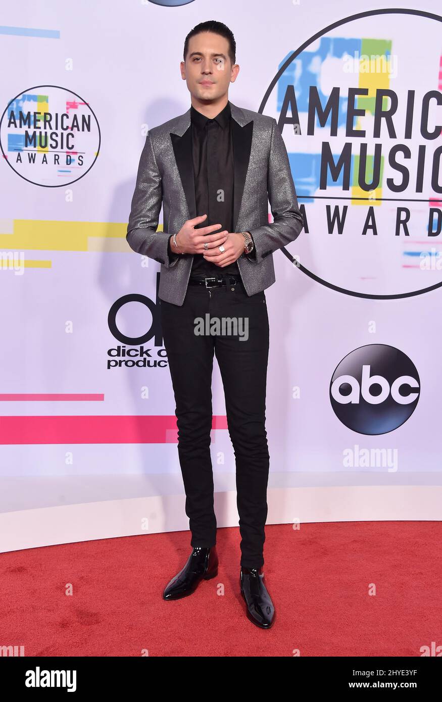 G-Easy at the 2017 American Music Awards held at the Microsoft Theatre ...