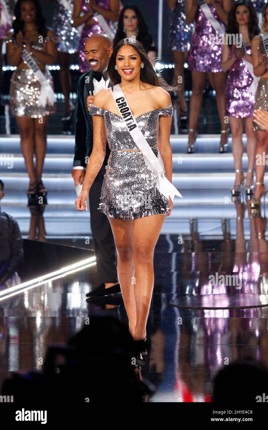 Miss Croatia, Shanaelle Petty during the The 66th Miss Universe pageant ...